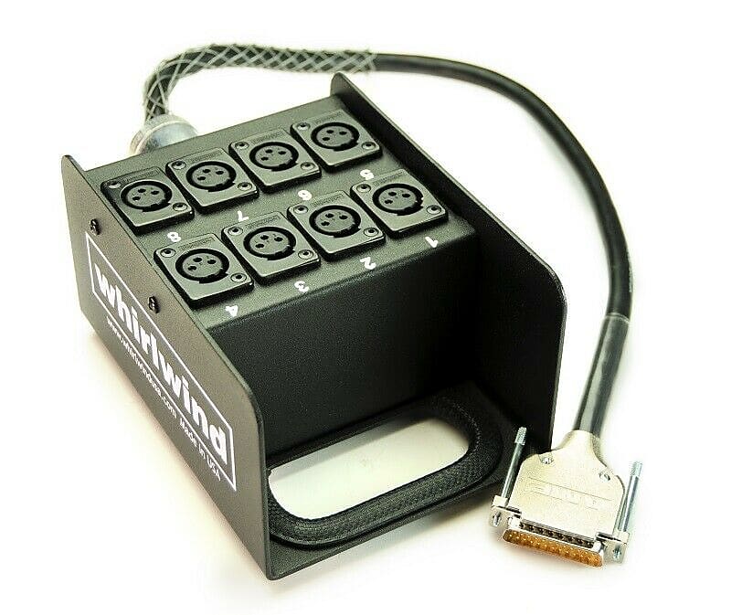 Whirlwind Mic Drop Box DB25 snake 8-channel 50' DBB1-F-050 | Reverb