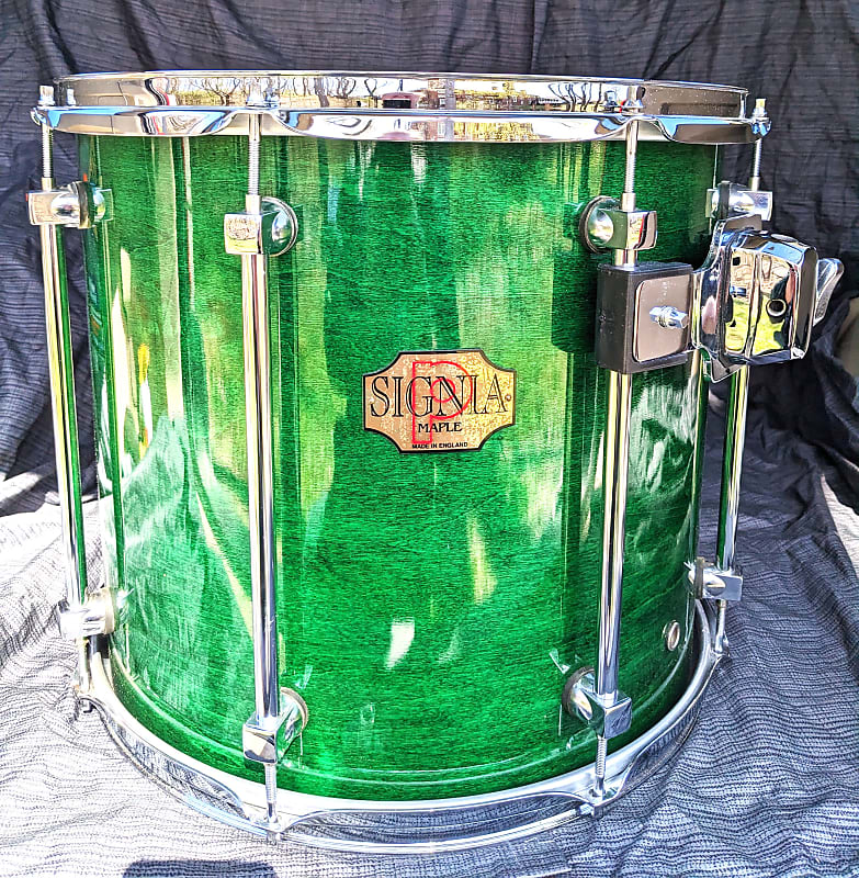Premier Signia 14x16 Rack Tom. 90's Vintage - Emerald Green | Reverb
