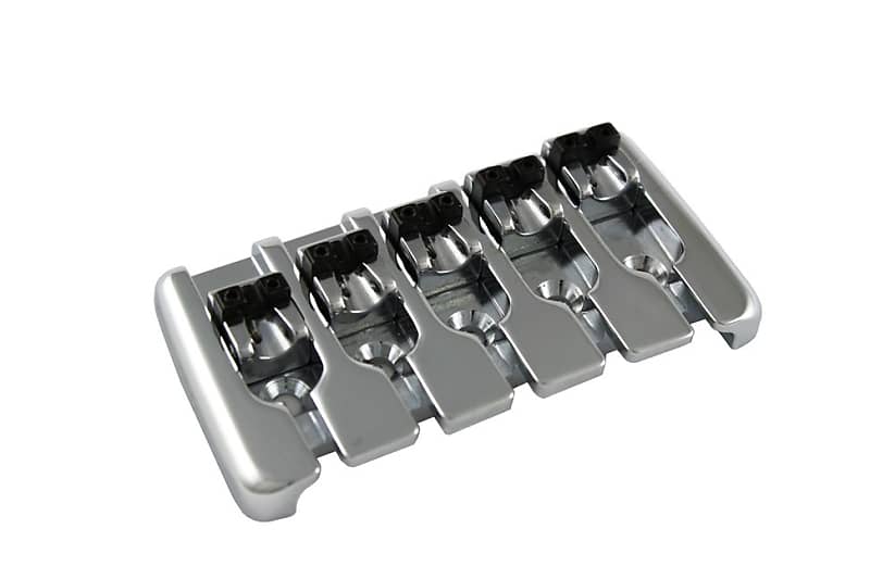Quick Release 5-String Modern Bass Bridge, CHROME | Reverb