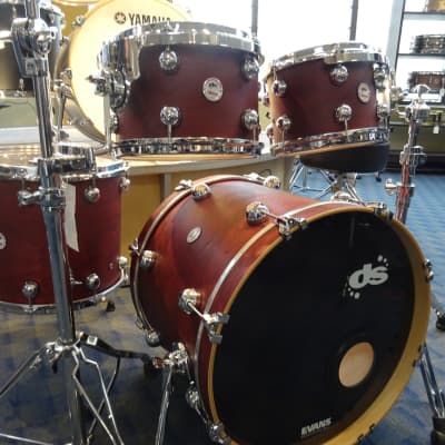 DS Drums 4 PCE Venom Maple Drum Set - Brandy Wine Stain Matte | Reverb