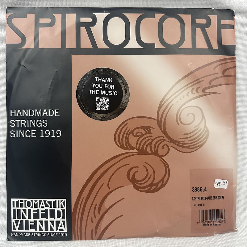 Thomastik Spirocore Double Bass 3986,4 Medium 4/4 G String | Reverb