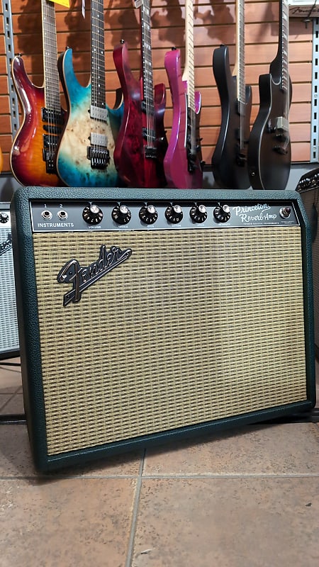 Fender '65 Princeton Reverb FSR - Brit Green | Reverb
