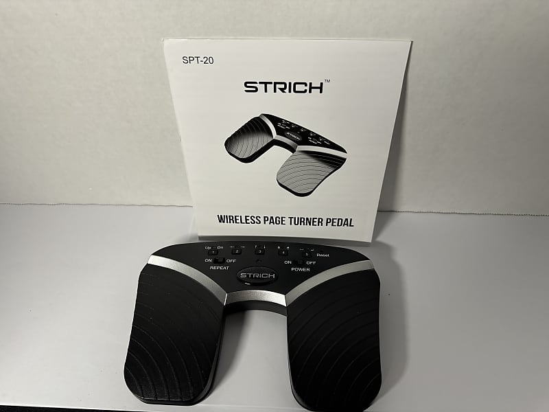 Strich SPT-20 Wireless Page Turner Pedal 2020 - Black | Reverb
