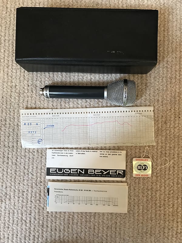 Beyerdynamic M69 N(C) 1970s - Black & Silver | Reverb