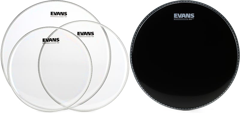 Evans G2 Clear 3-piece Tom Pack - 12/13/16 inch Bundle with | Reverb