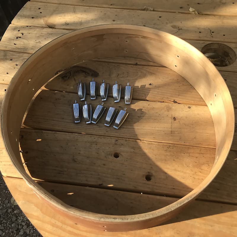 Ludwig 5”x22” 3-ply Strip raw quarter gong drum project shell | Reverb