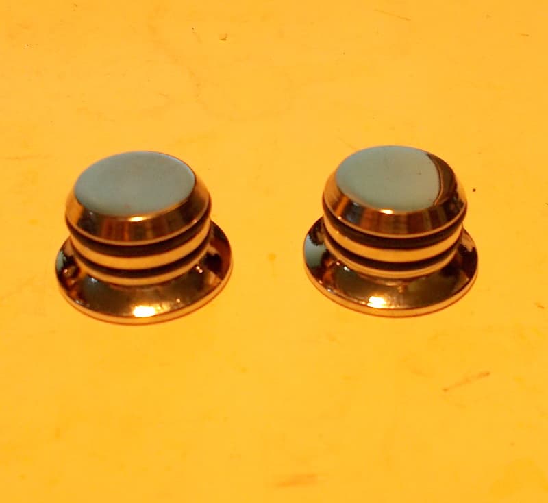 (2) 1960's Mosrite Style Knobs Chrome For Guitars And Amps | Reverb