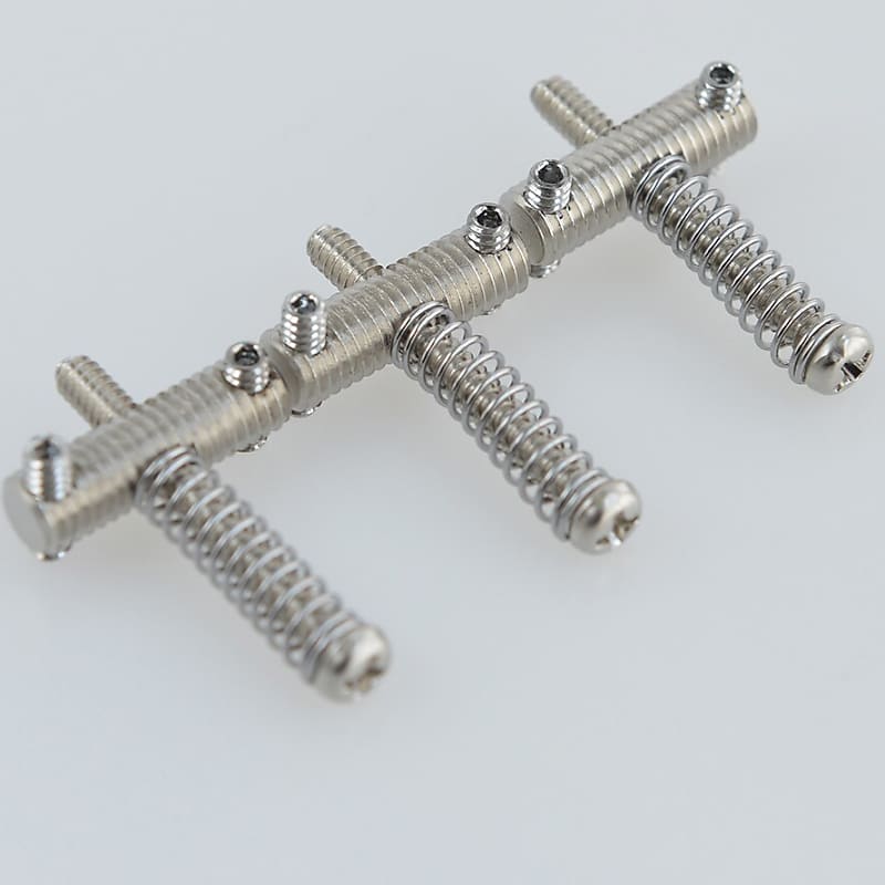 Silver Tele Style Guitar Threaded Vintage Bridge Saddles | Reverb UK