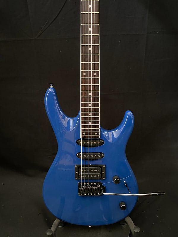 Samick Superstrat made in Korea Superstrat blue Hss | Reverb UK