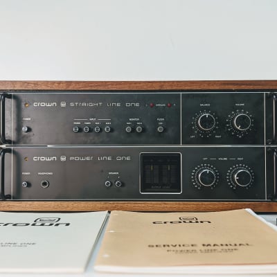 Crown Power Line One Straight Line One SL-1 Power and Preamp | Reverb