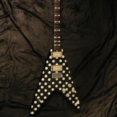 Fernandes FV105RR Randy Rhoads Polka Dot style Flying V | Reverb