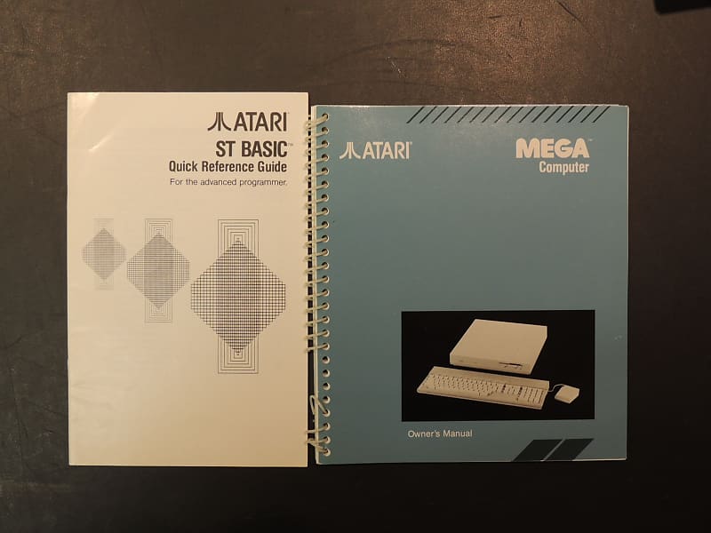 Atari Mega Computer Owner's Manual & ST Basic Quick Reference | Reverb