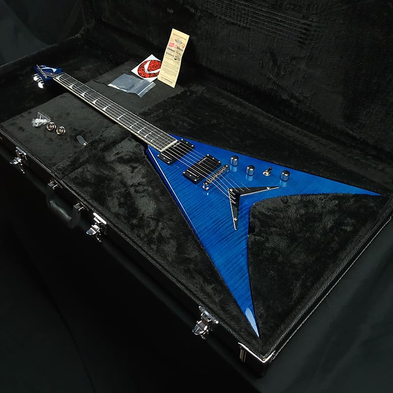 Dean Dave Mustaine Signature VMNT Limited Trans Blue 2018 | Reverb