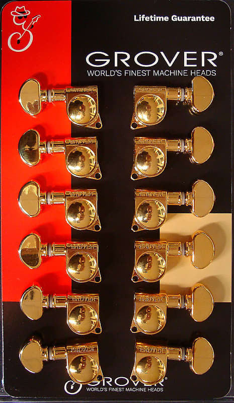 Grover 305G12 Mid-Size Rotomatics® 12-String Tuners, 6 +6, | Reverb