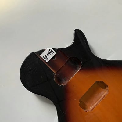 Mini Tobacco Burst Les Paul LP Style Guitar Body DIY Project | Reverb