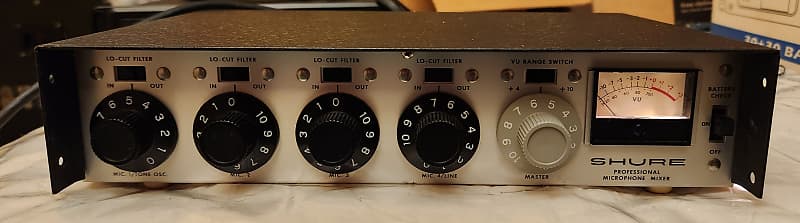 Vintage Shure M67 4-channel microphone mixer preamp 1970s | Reverb