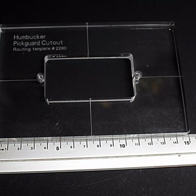 Humbucker Pickup Cavity Routing Template For Guitar Pickguard | Reverb