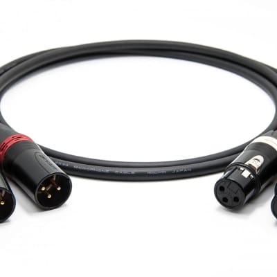 5 Foot – Mogami 2534 Quad Pair (L,R) Cable | Neutrik XLR | Reverb