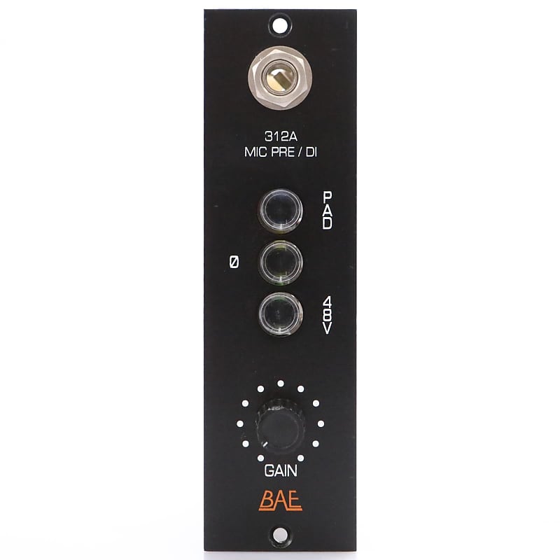 BAE 312A 500 Series 312DI Mic Pre / DI Module Avedis Op Amp | Reverb