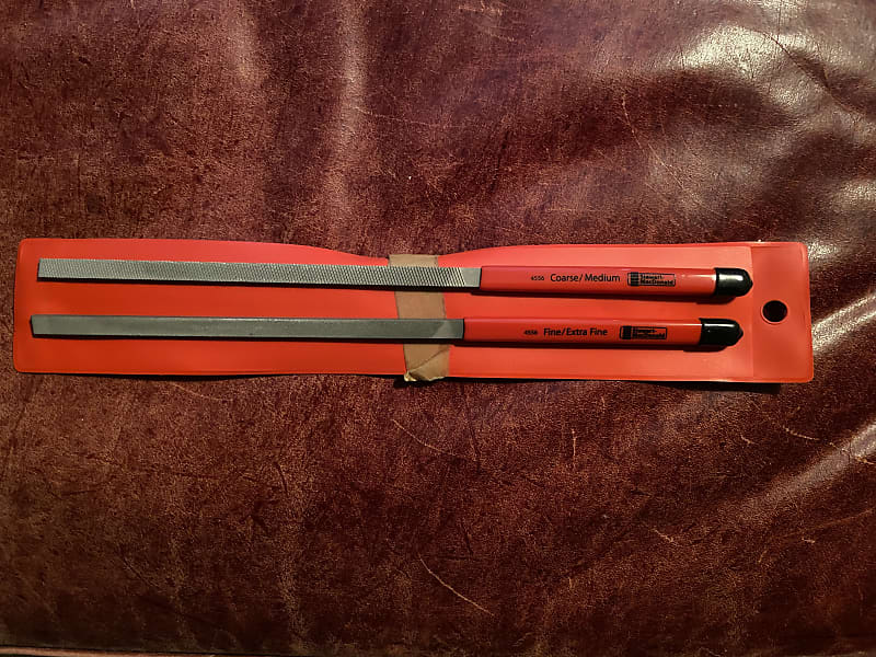 StewMac Nut and Saddle Shaping Files, Set of 2 (#4556) -- | Reverb