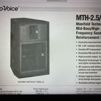 Electro Voice EV MTL-2.5 and MTL2B 12 box system | Reverb