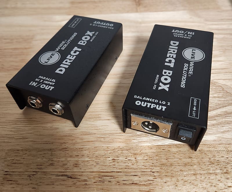 Pair of Live Wire Spdi DI boxes 2010s - Black | Reverb