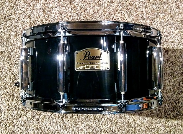 Pearl Session Studio Classic 6.5x14 - Piano Black Lacquer | Reverb