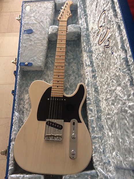 GJ2 Hellhound Telecaster Style Custom White Blonde over Ash | Reverb