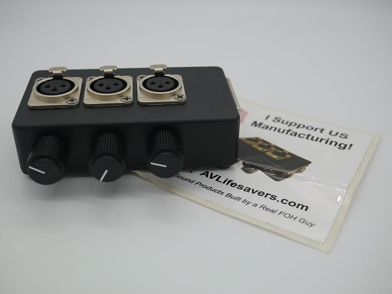 AV Lifesavers 3 channel Mini XLR Mixer | Reverb
