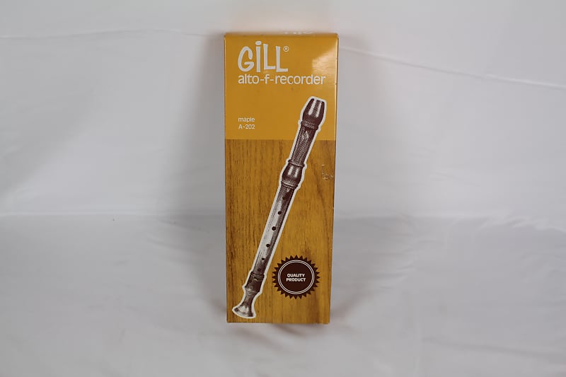Gill Alto-F-Recorder Maple A-202 With Box | Reverb