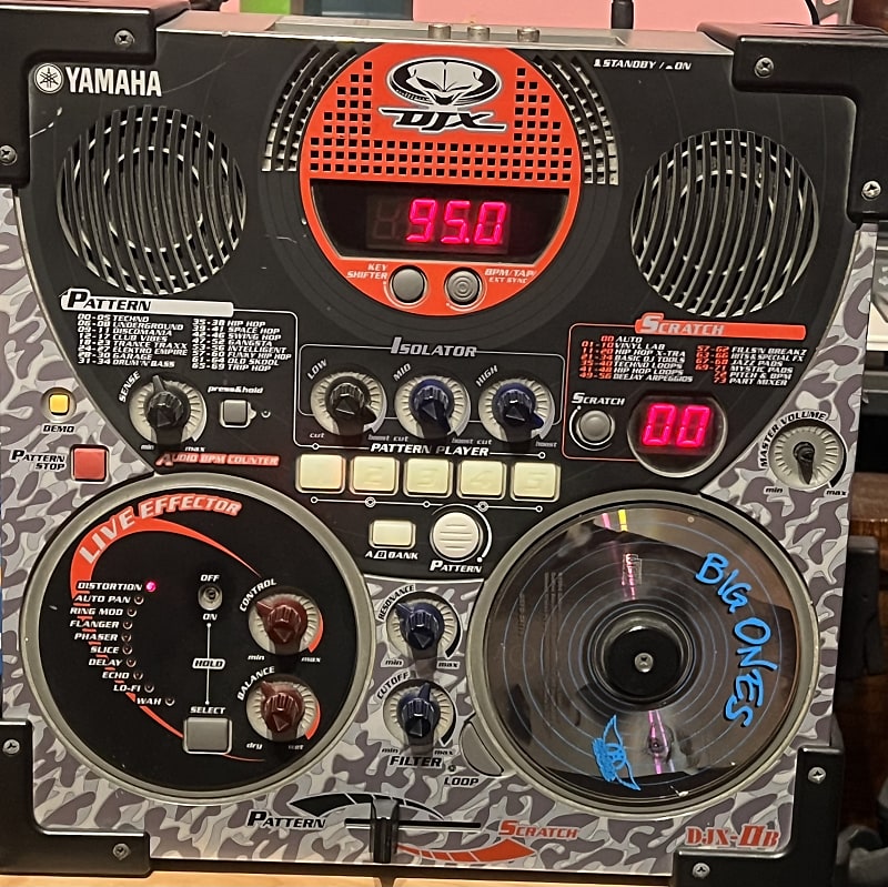 Yamaha DJX 2B IIB 90’s - Black and Grey | Reverb