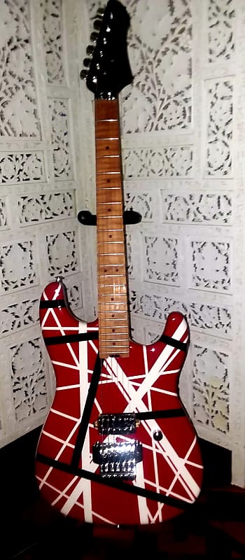 FIREFLY FRANKENSTRAT EVH FFVHSTY 2024 - RED WHITE BLACK | Reverb