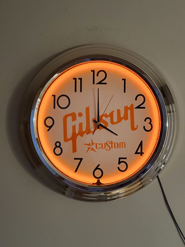 Gibson Guitars Custom Shop Orange Neon Dealer Style Light | Reverb UK