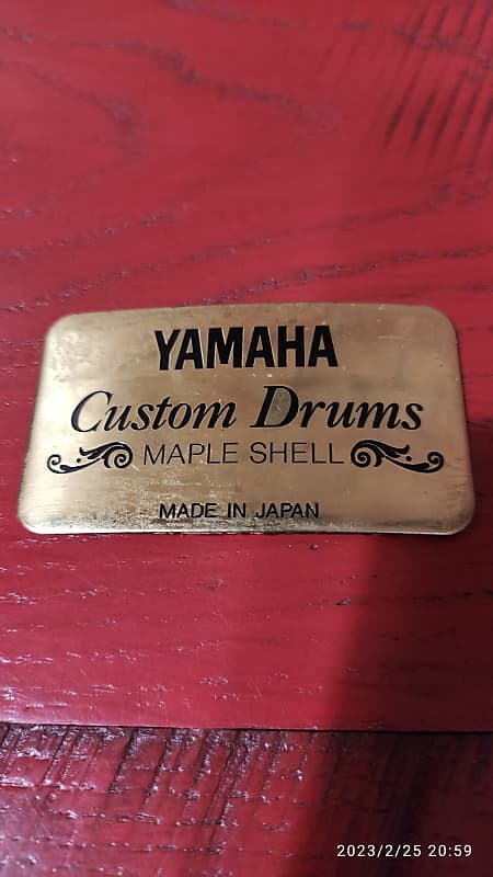 Yamaha Custom Maple Shell Drum Badge | Reverb