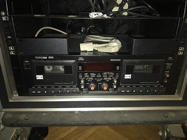 TASCAM 302 Dual Cassette Recorder 2000s - Black | Reverb