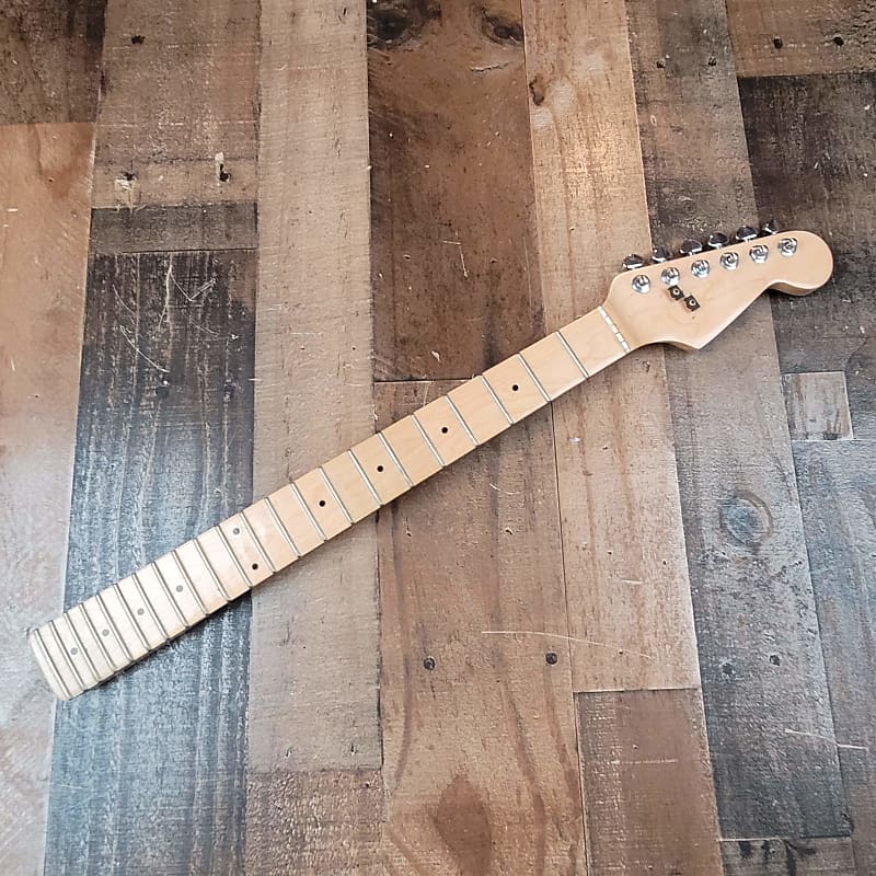 Unbranded Stratocaster Style Neck-Mini Grover Tuners | Reverb