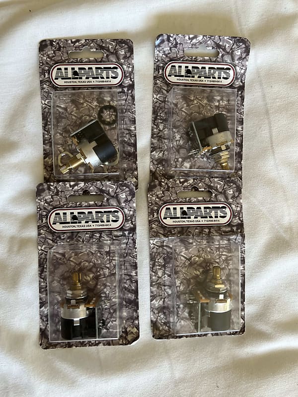 Allparts CTS 500K Push-Pull DPDT Audio Pot - Set of (4) - | Reverb