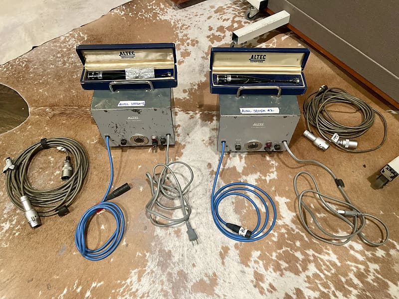 Altec PAIR Altec 150 M M11 Coke Bottle Tube Microphone with | Reverb