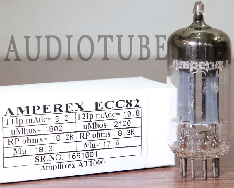 Rare ECC82/12AU7 Amperex "D" Getter Made In Holland Amplitrex | Reverb