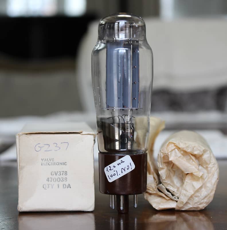 Mullard CV378 / GZ37 1967 - Brown Base / O Getter, Tests 100% | Reverb