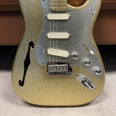 Fender Thinline Stratocaster 1990 Gold Sparkle | Reverb France