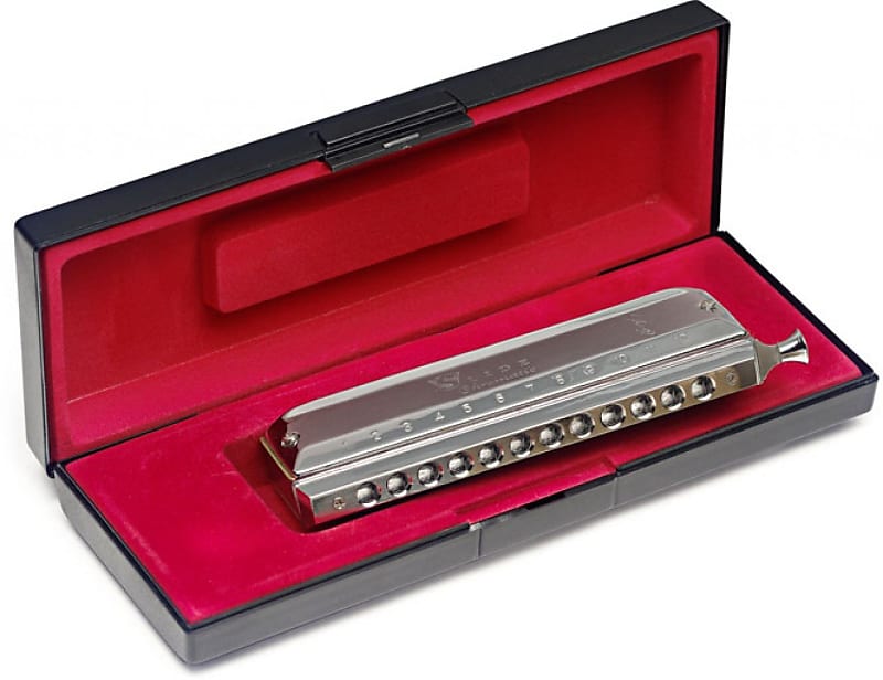 Stagg Slide Chromatic Harmonica in C Major w/ Case - BJH-C48 | Reverb