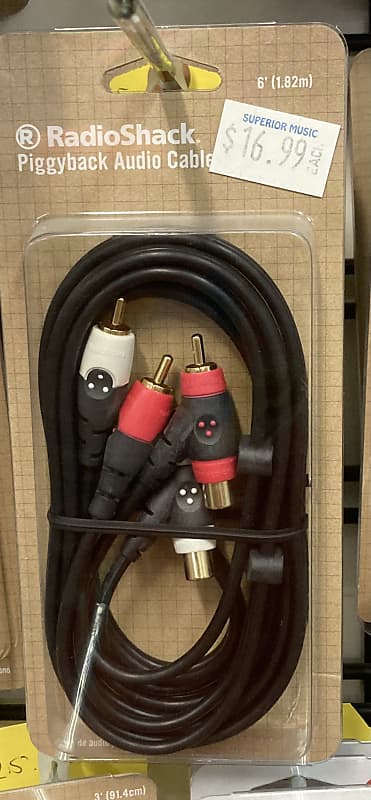 Radio Shack 6 FT PiggyBack Audio cable 2023 | Reverb