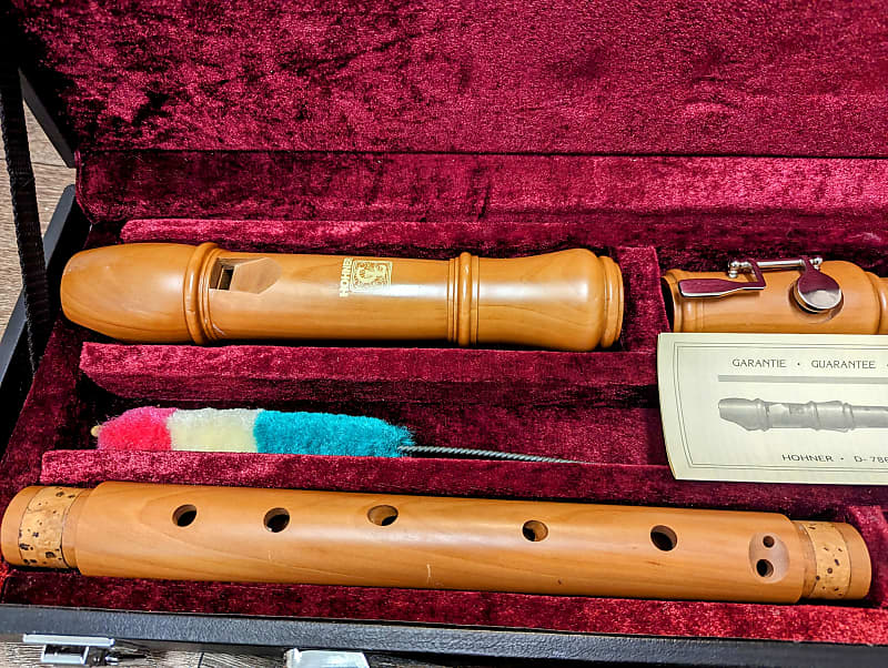Hohner Professional Baroque Tenor Pear Recorder w/ Case, Key | Reverb