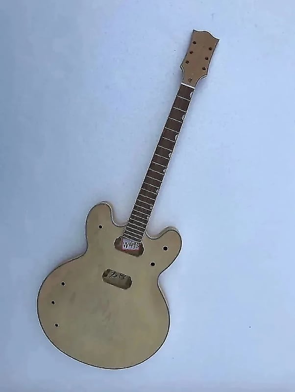 Semi Hollow Jazz Left Handed Guitar Body With Maple Neck And Reverb