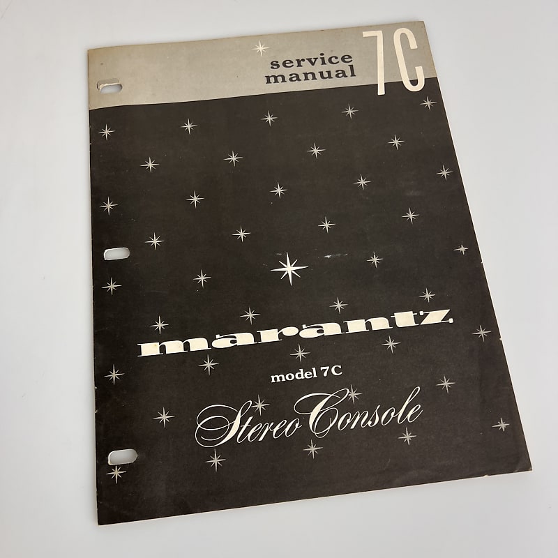 Marantz Model 7C Stereo Console Vintage Service Manual | Reverb UK
