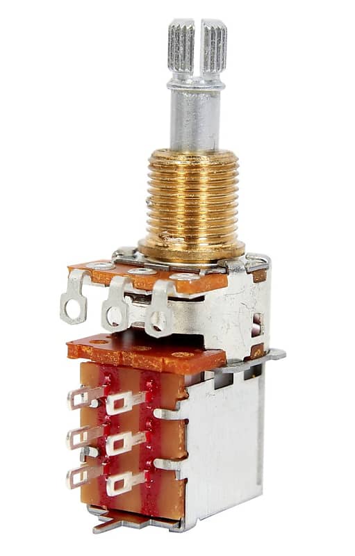 Genuine Bourns 250K Split Shaft Push-Push Pot for Electric | Reverb