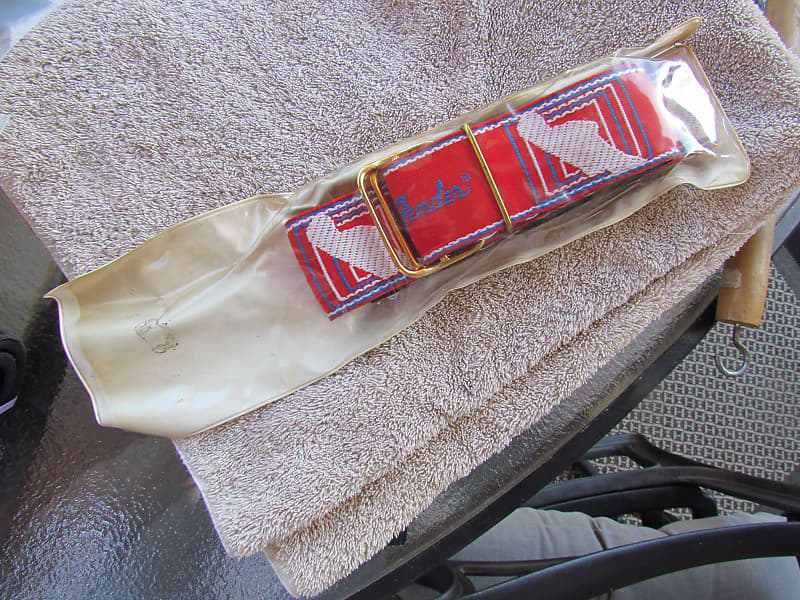 Fender Monogrammed Adjustable Guitar Belt Vintage Unused | Reverb
