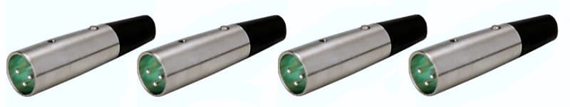 (4 Pack) Switchcraft A3M 3-Pin XLR Male Cable End Mic | Reverb