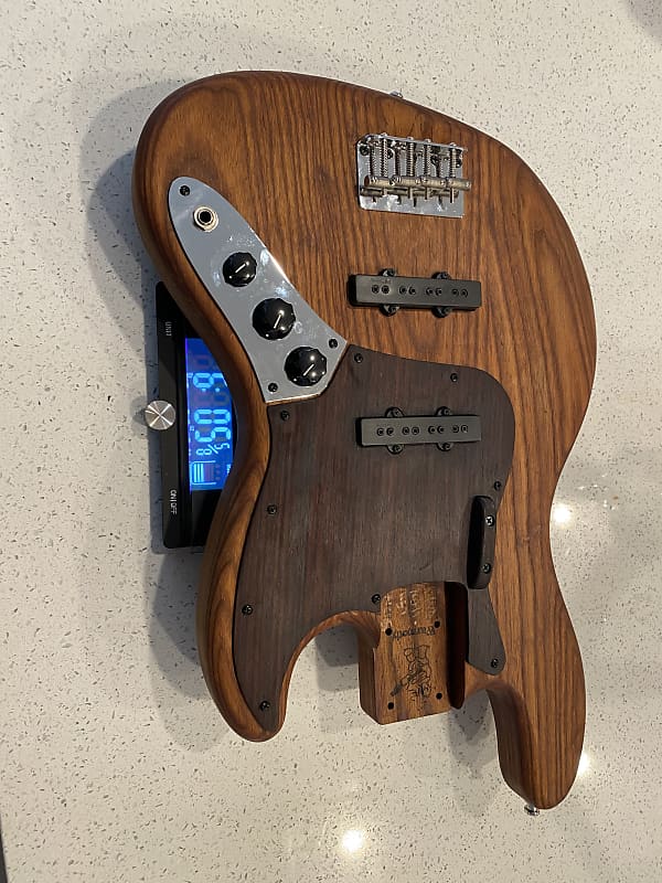 Warmoth Jazz Bass Loaded Body - Roasted Swamp Ash LIGHT | Reverb